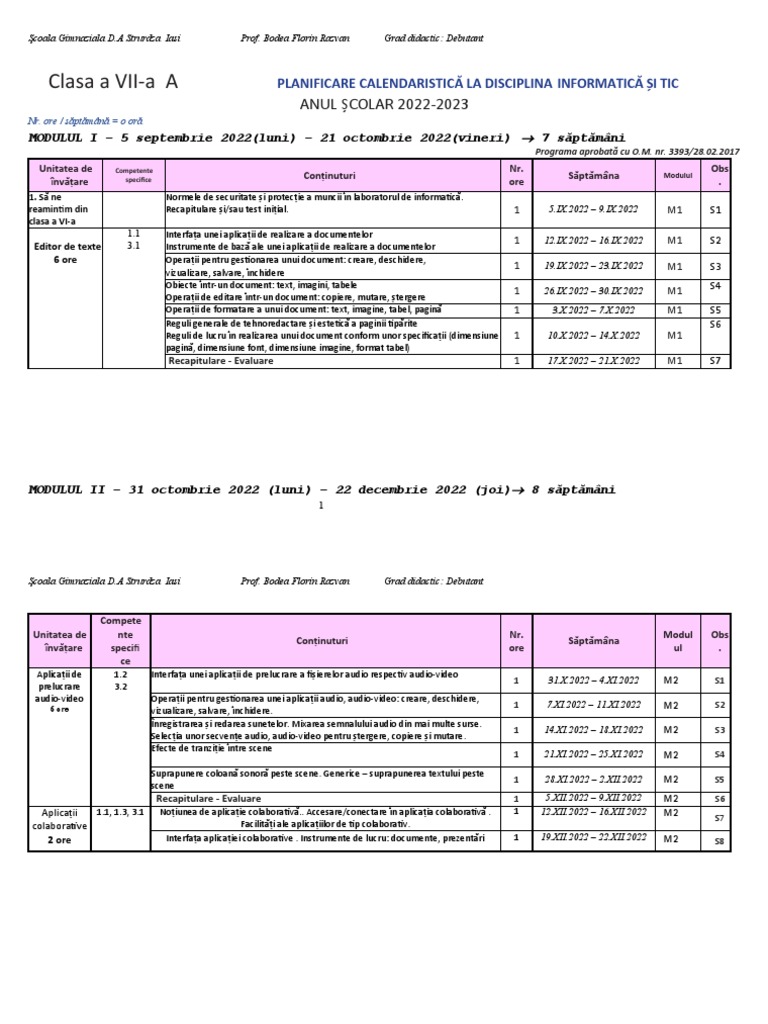 7 A Planiftic Module 202223 | PDF