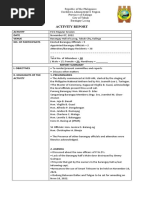 Barangay Health Worker Accomplishment Report | PDF