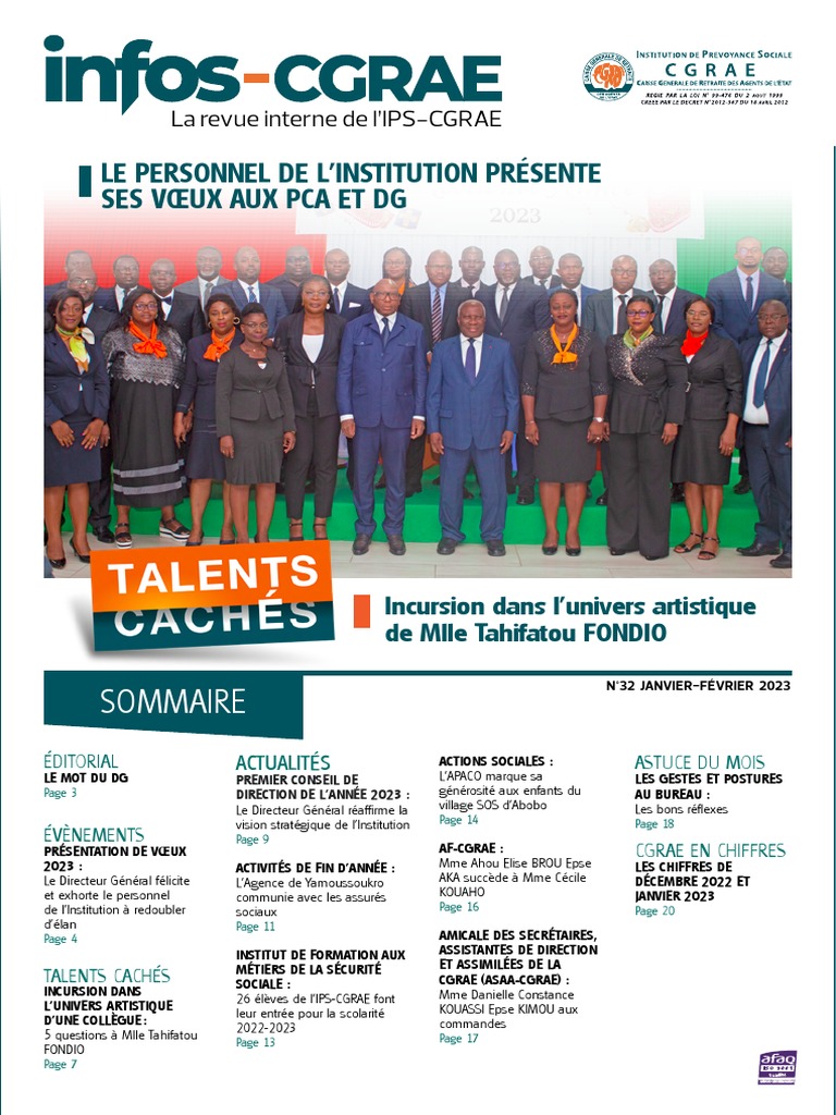 IPS-CGRAE : Vœux et Perspectives 2023 | PDF | Retraite | Côte d'Ivoire