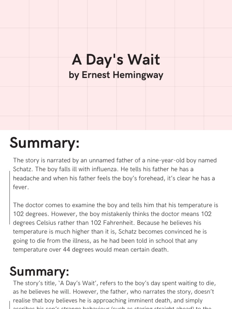 A Days Wait | PDF