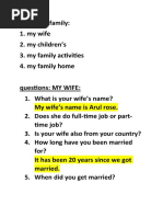 Mixed Tenses - Conversation Questions | PDF