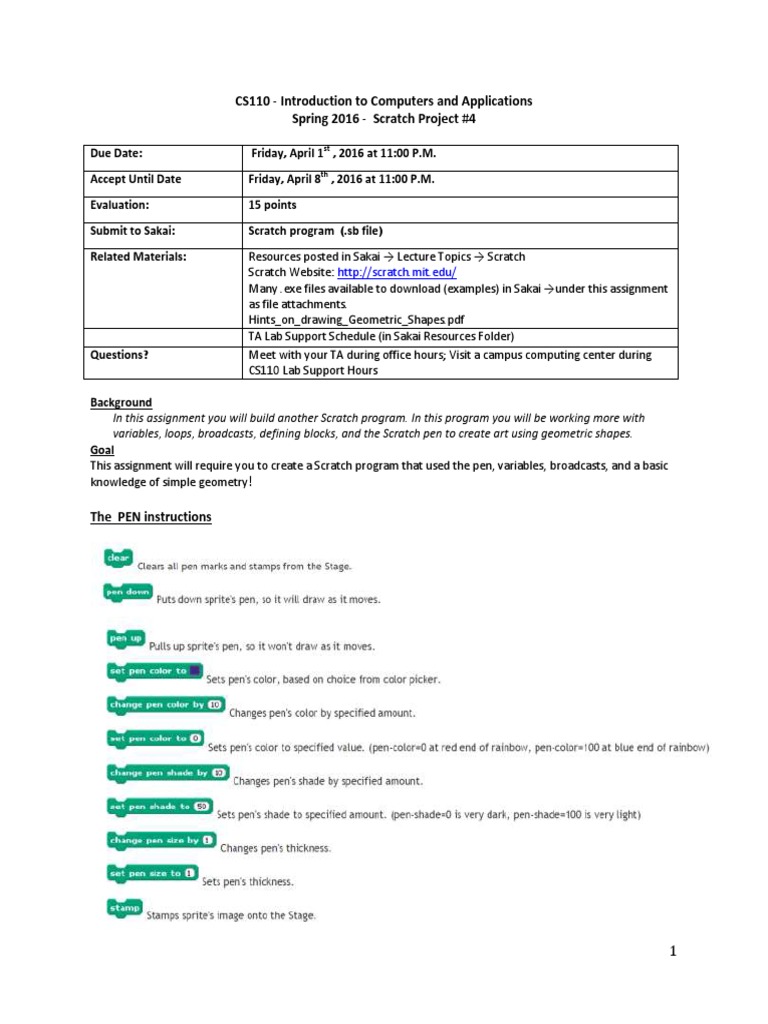Scratch Project Pdf Scratch Programming Language Geometry