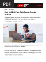 Use Google Scholar | PDF