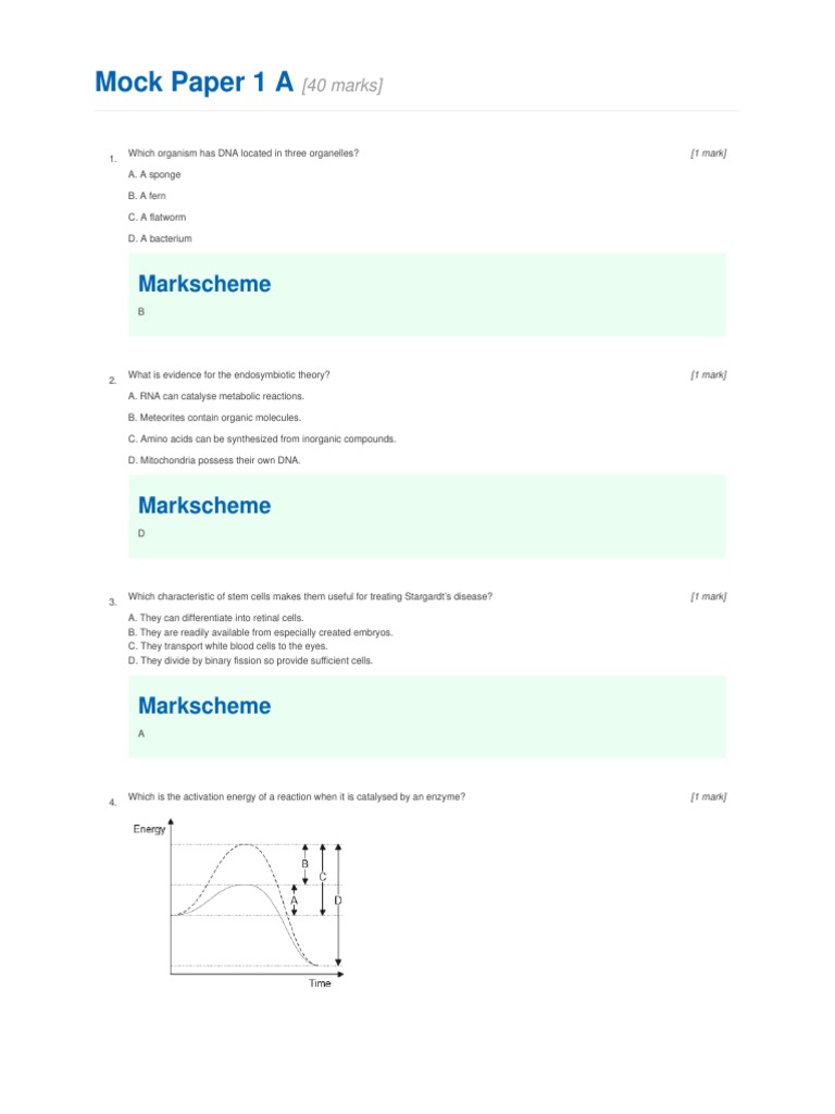 Mock Paper 1 A Ms | PDF
