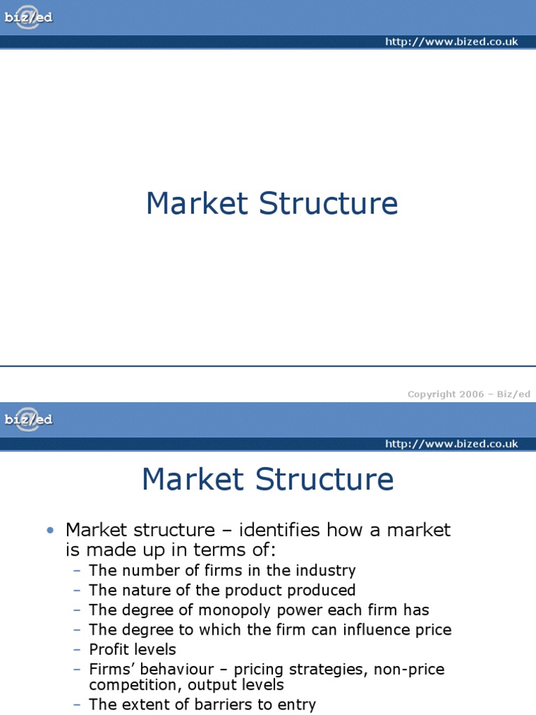 Market Structure | PDF