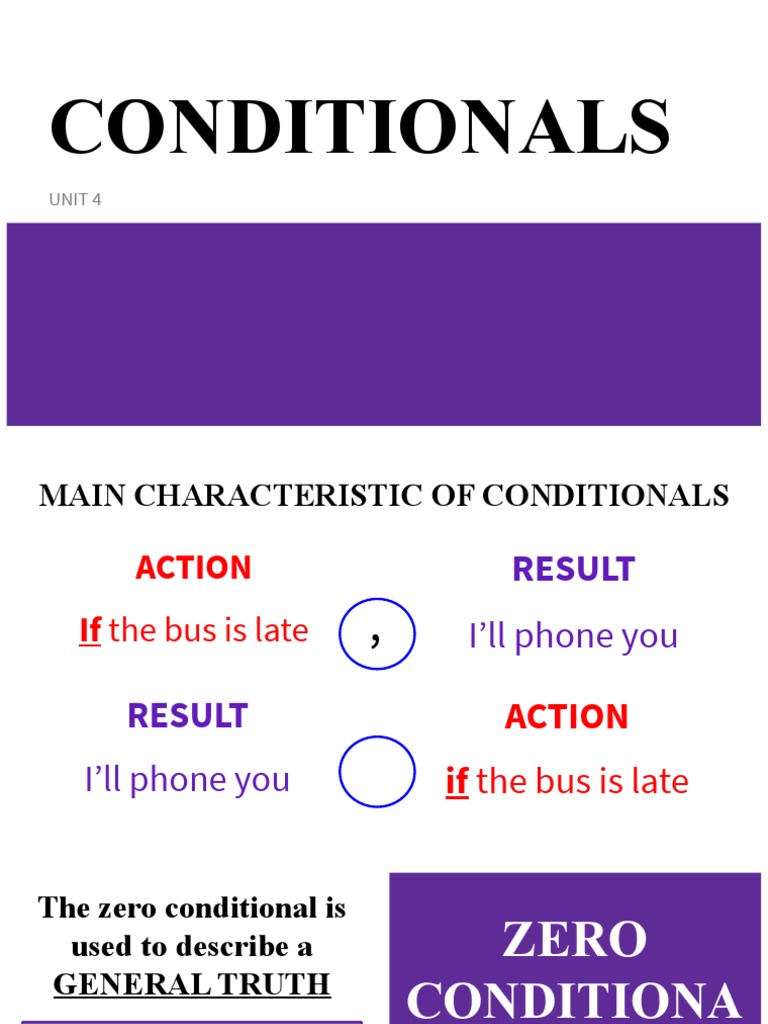 Conditionals: Unit 4 | PDF | Human Communication | Morphology