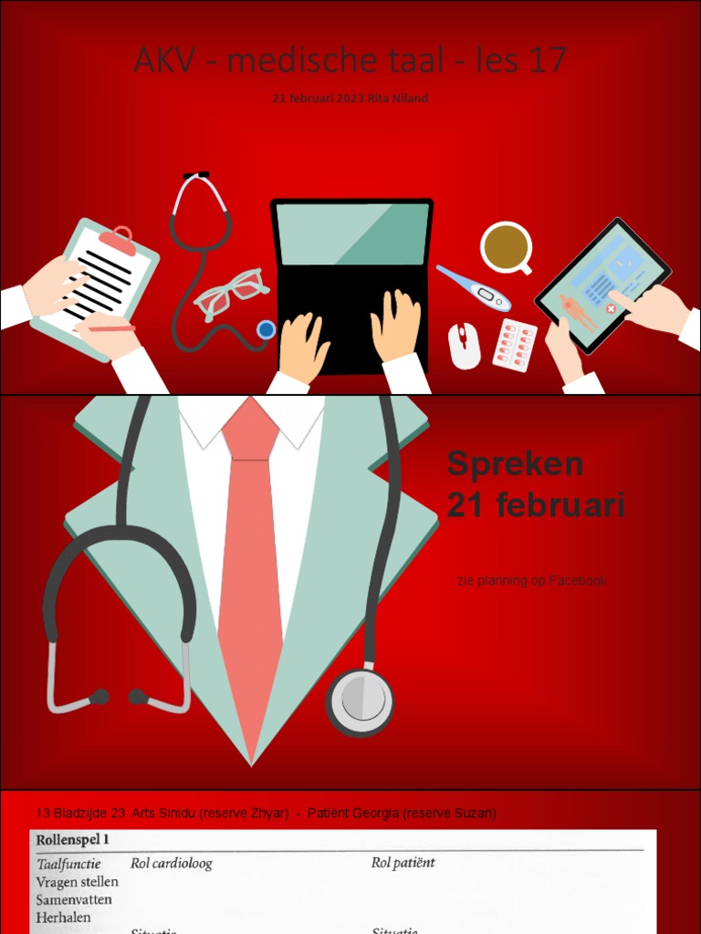 AKV Medische Taal Les 17 - 21-2-23 | PDF