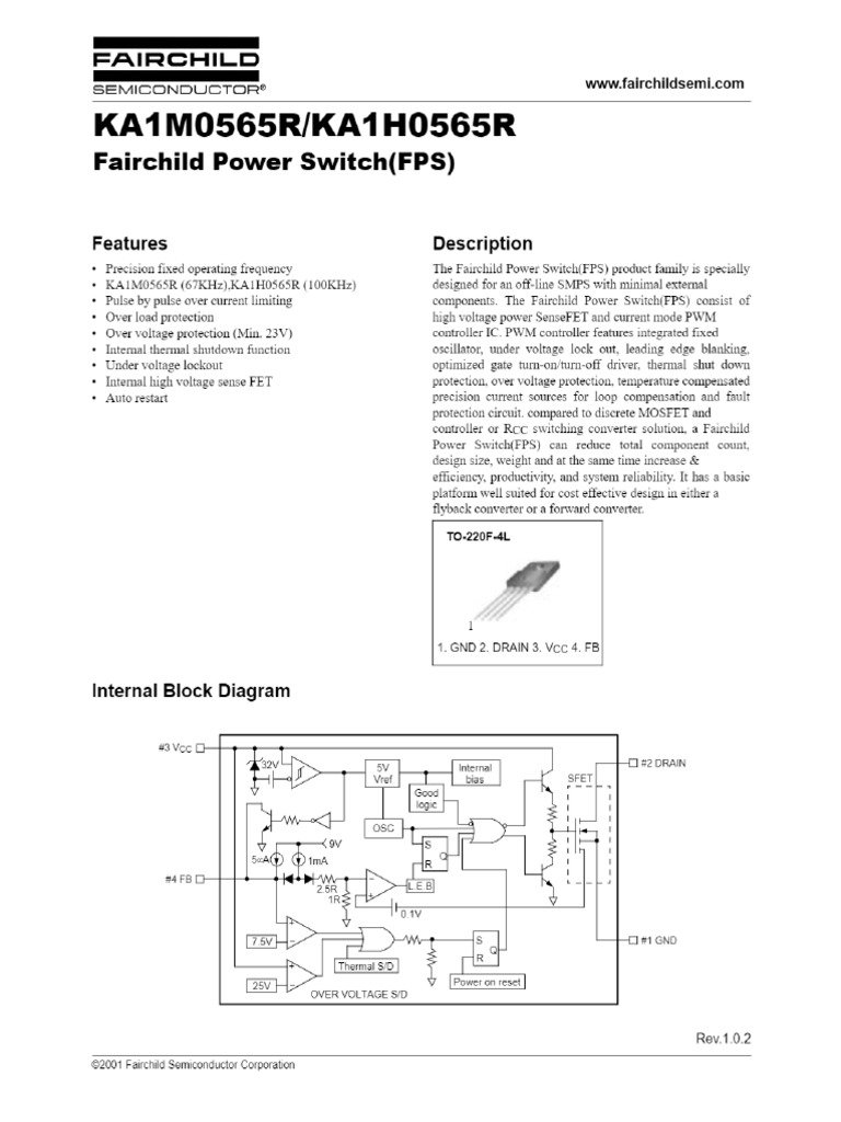 1M0565R-TU PDF, KA1M0565R-TU Description, KA1M0565R-TU Datasheet ...