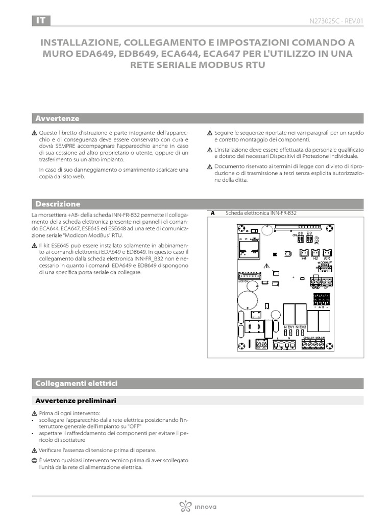 n273025c Kit Bridge Modbus Rtu Rev 01 It | PDF