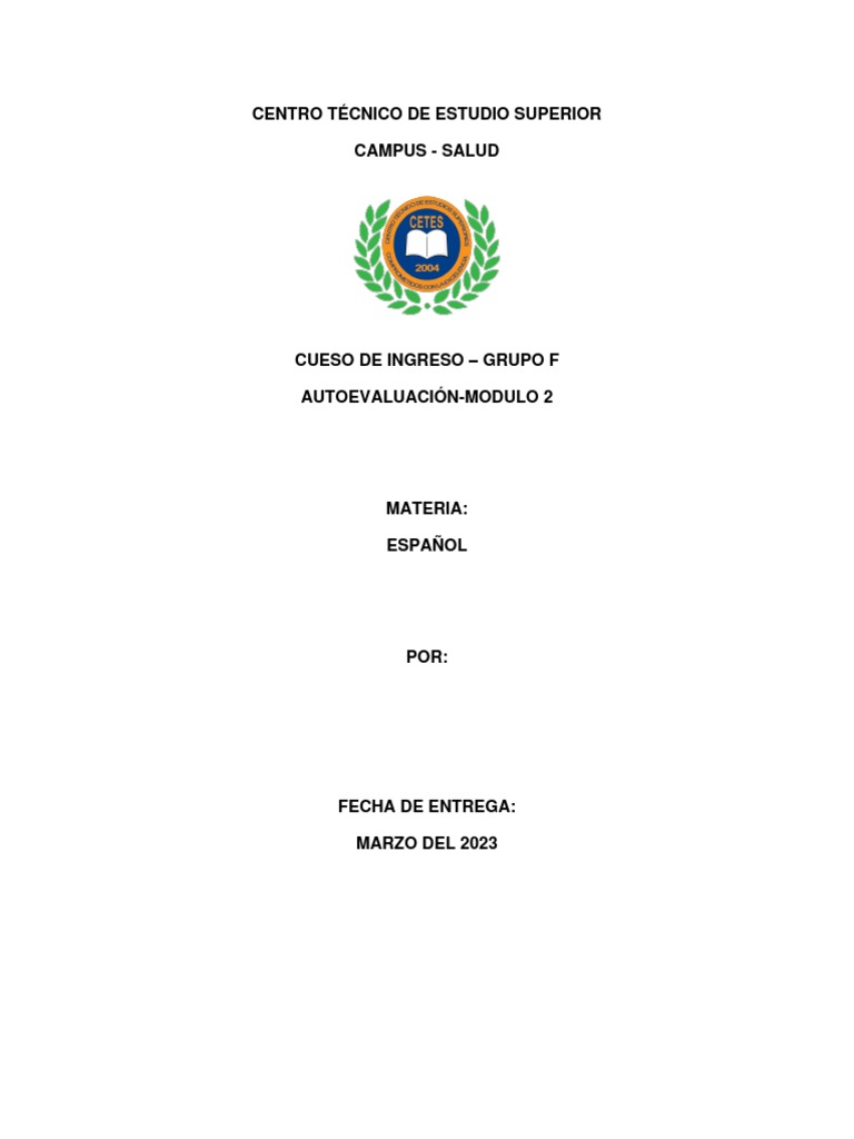 EJERCICIO-MODULO 2 - Español | PDF