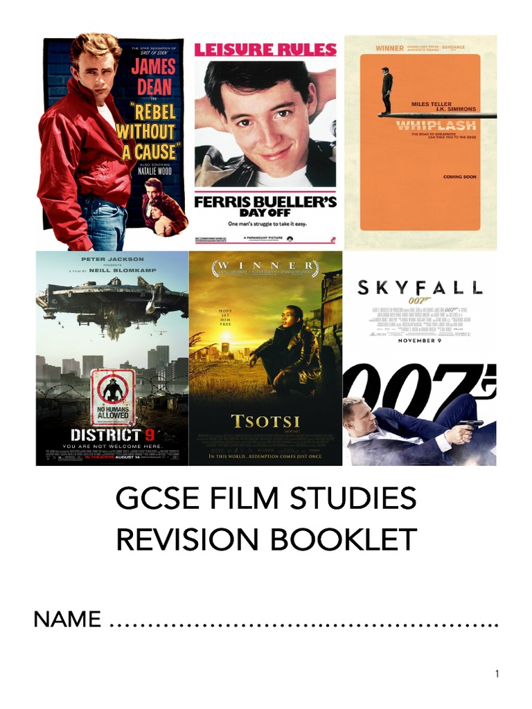 Gcse Film Studies Revision Booklet | PDF
