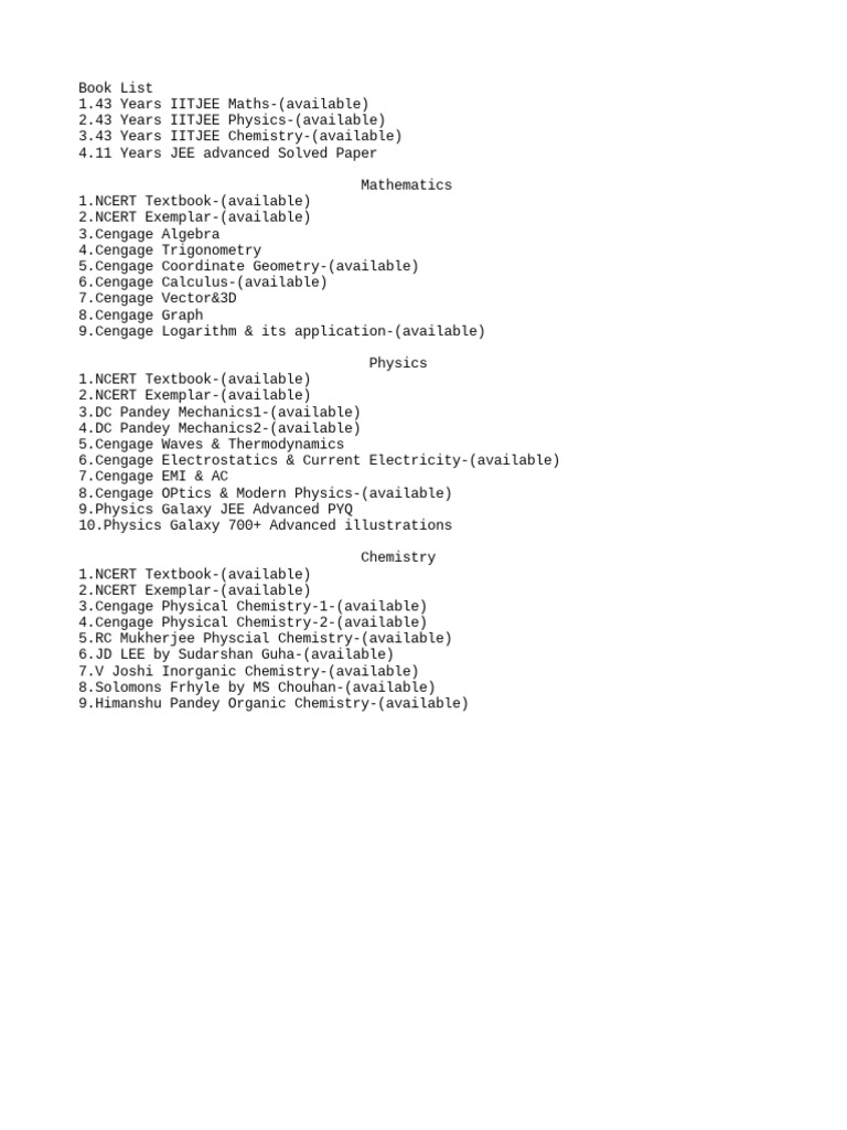 Book List | PDF | Teaching Methods & Materials | Technology & Engineering