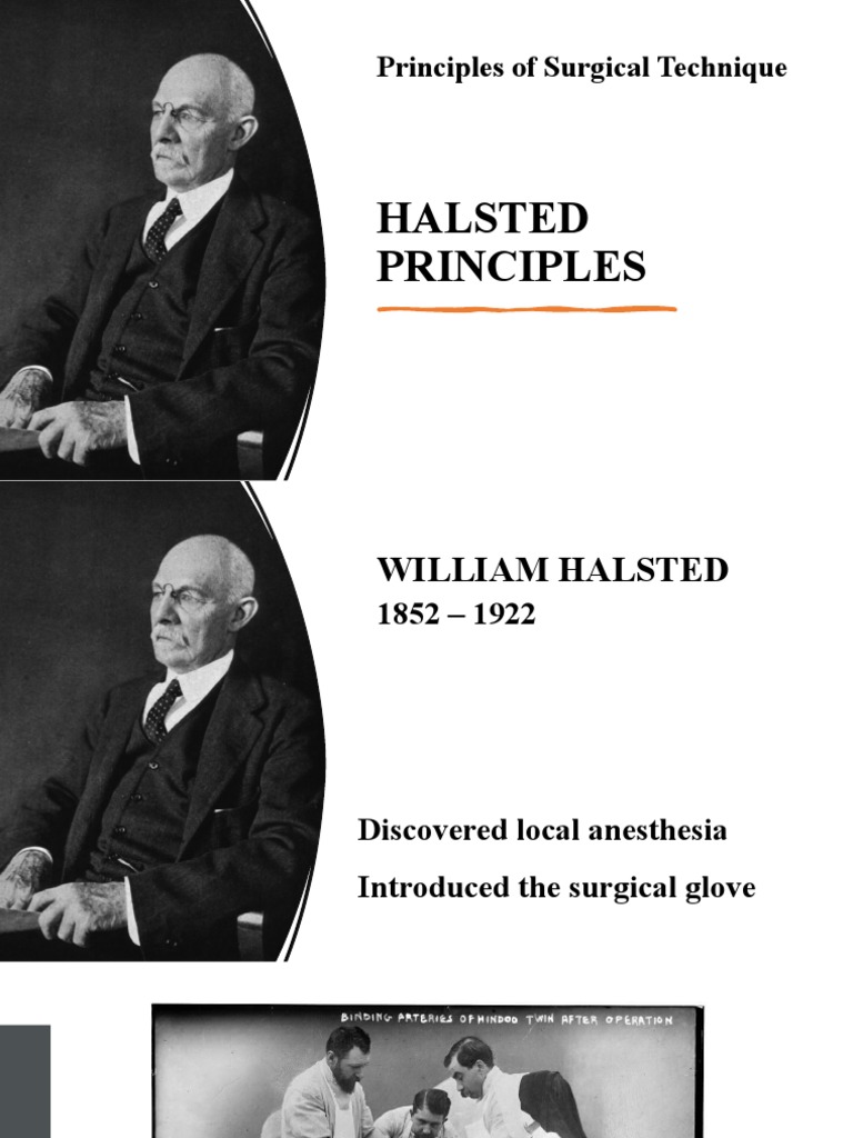 Halsted's Principles of Surgery Explained | PDF