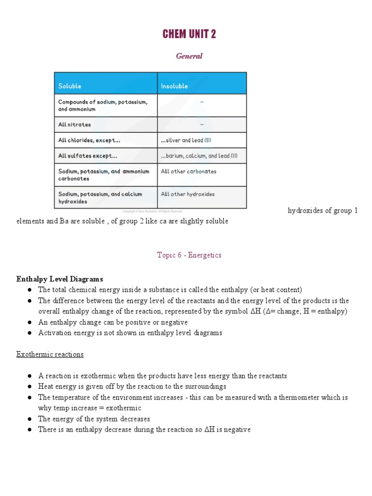Edexcel IAL Chemistry Unit2 | PDF