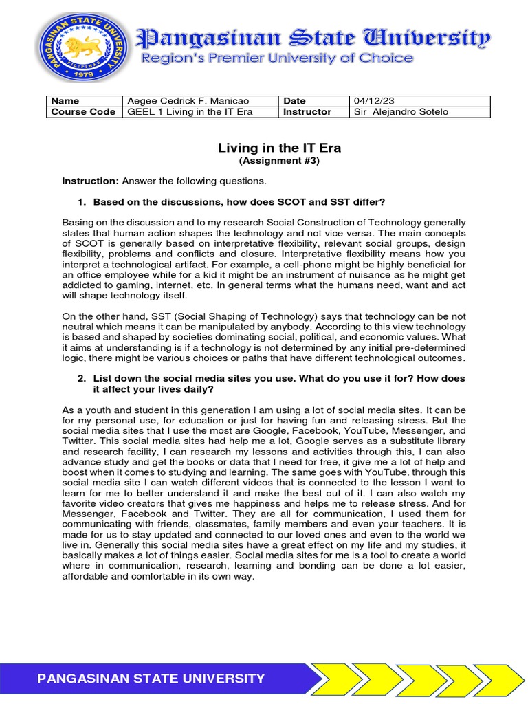 Manicao - Aegee Cedrick - F. - Assignment 3 | PDF