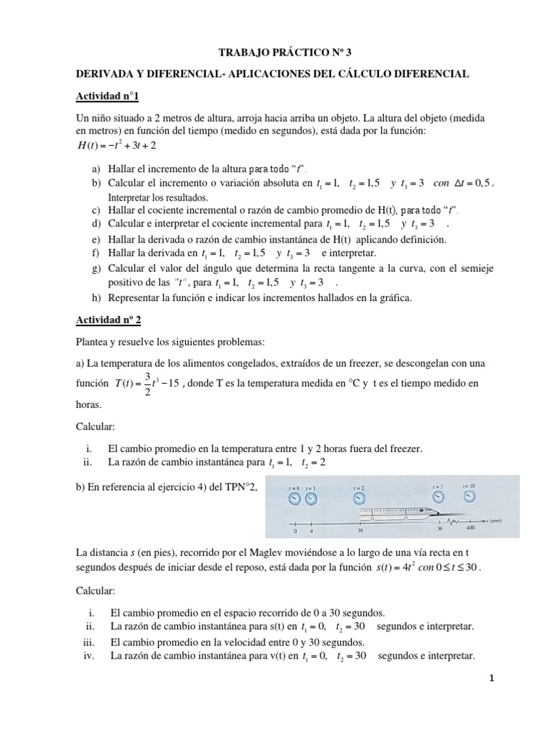 Tp3-Derivada y Diferencial-Unne | PDF