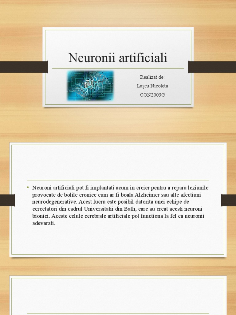 Neuronii Artificiali | PDF