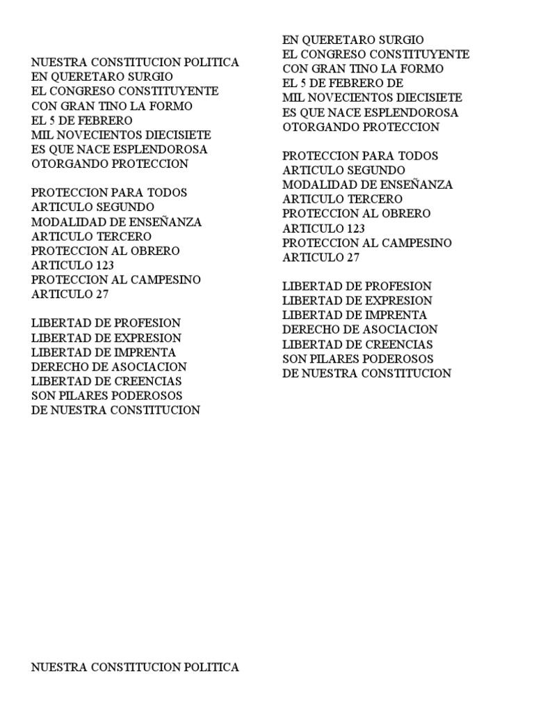 Nuestra Constitucion Politica Pdf