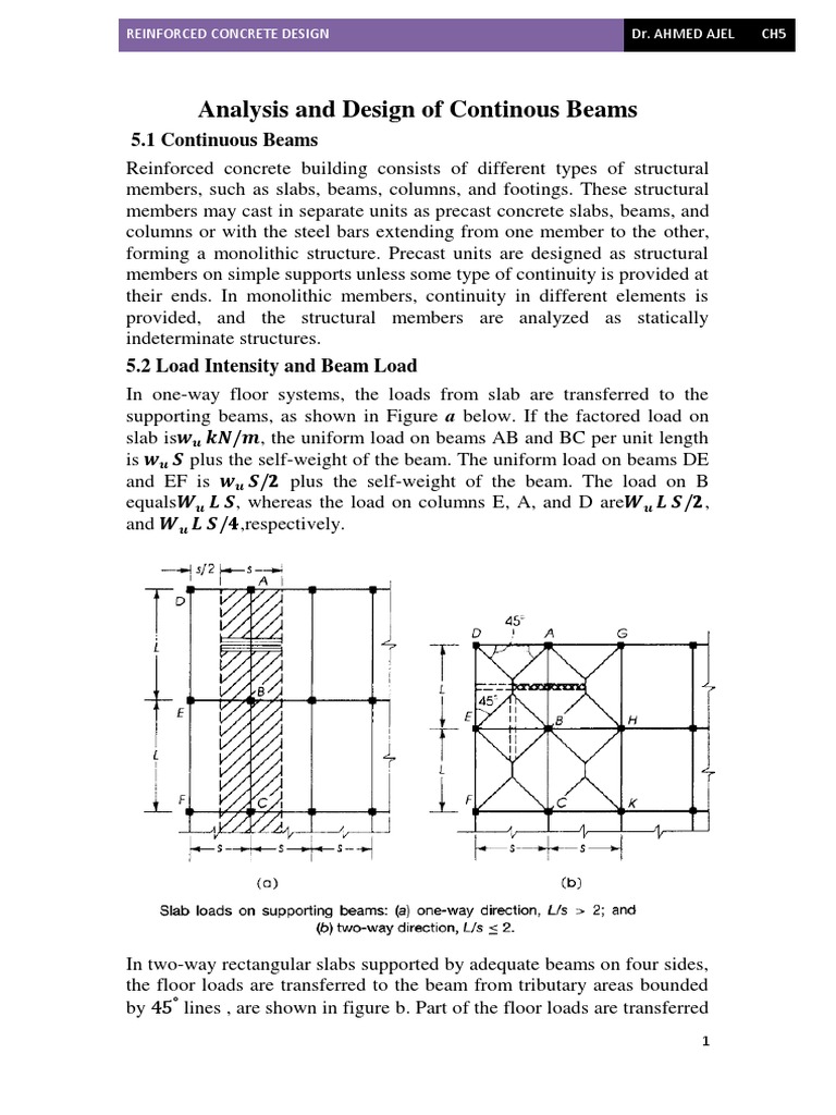 Continuous Beam Design Guide | PDF | Beam (Structure) | Bending
