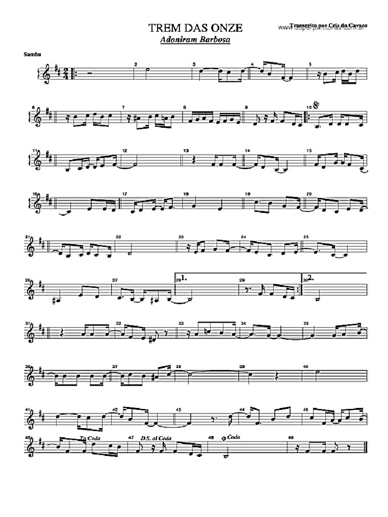 Trem Das Onze - Violino | PDF