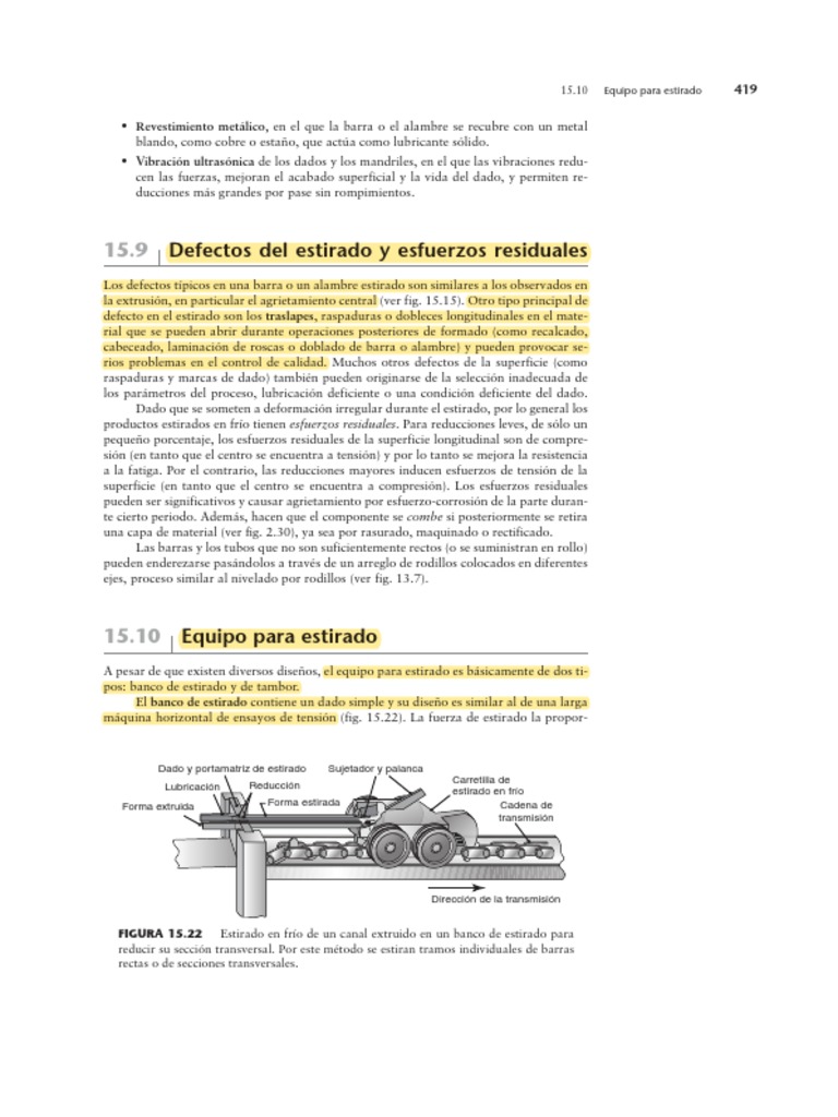 1.equipo para Estirado | PDF | Extrusión | Ingeniería mecánica