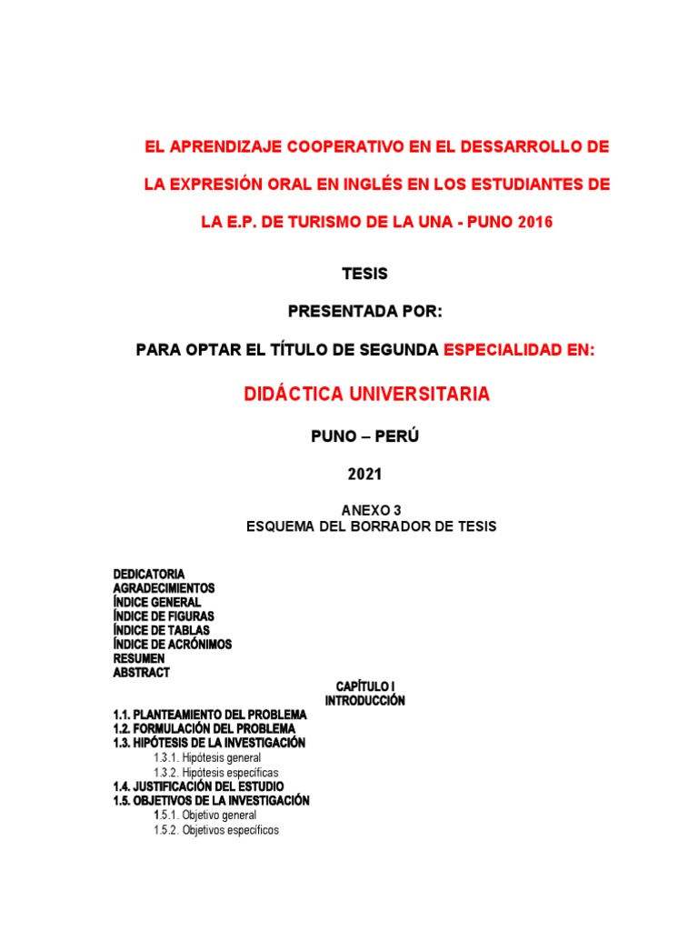 Anexo 3 Formato de Borrador Piuse | PDF