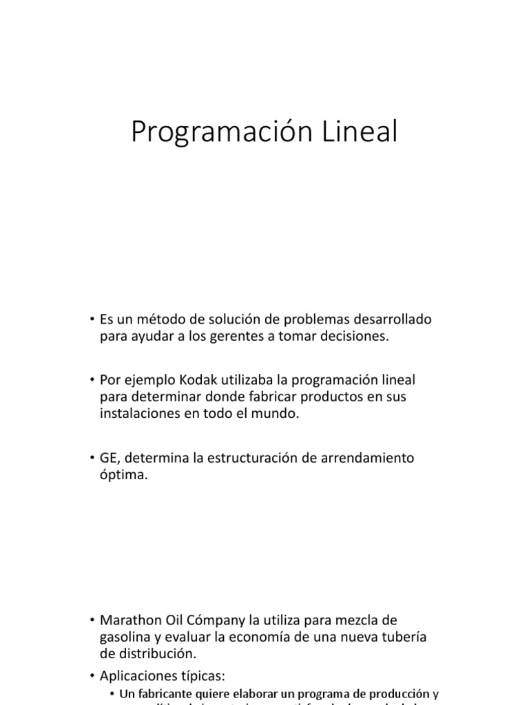 Programación Lineal | PDF | Programación lineal | Inventario