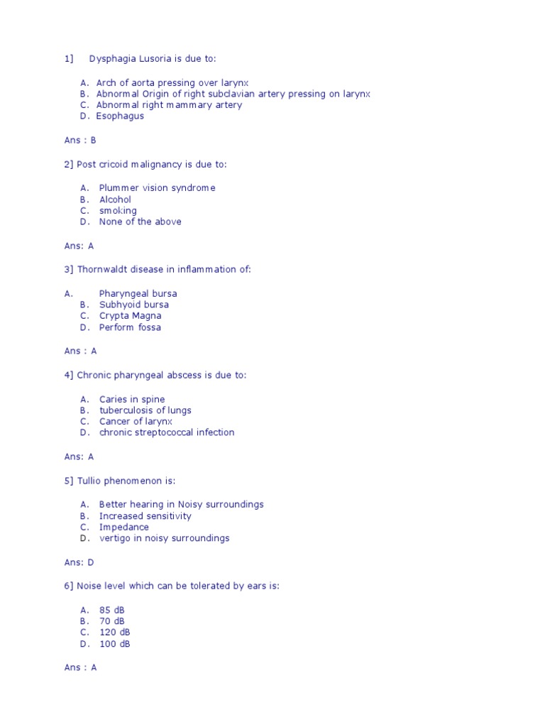 Key Concepts in ENT Disorders and Treatments | PDF | Science & Mathematics