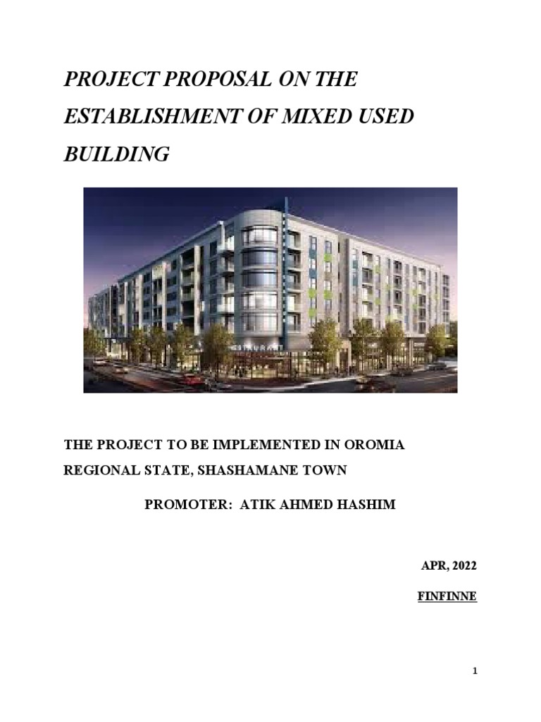 Project Proposal On The Establishment of Mixed Used Building | PDF ...