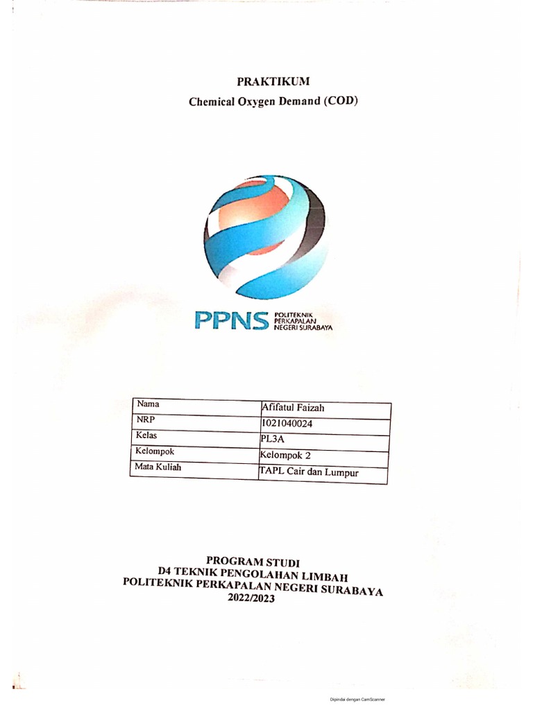 Lapres COD - Afifatul Faizah - 1021040024 | PDF