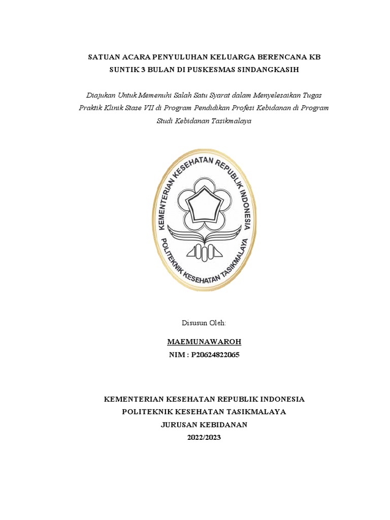 Sap KB Suntik | PDF | Kesehatan Holistik