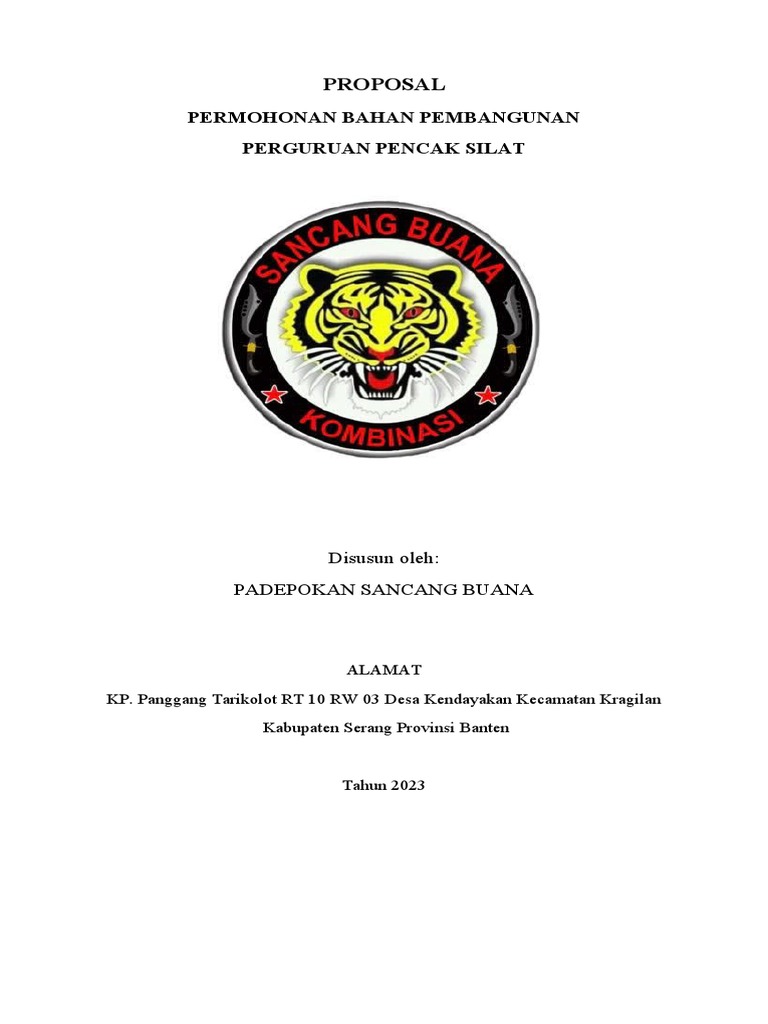 CONTOH PROPOSAL RAB ( Kramik Sancang Buana ) | PDF