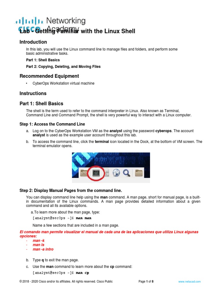 CCNA4 LENINGUERRERO PARALELOA SEMANA1 4.2.7 Lab - Getting Familiar With ...