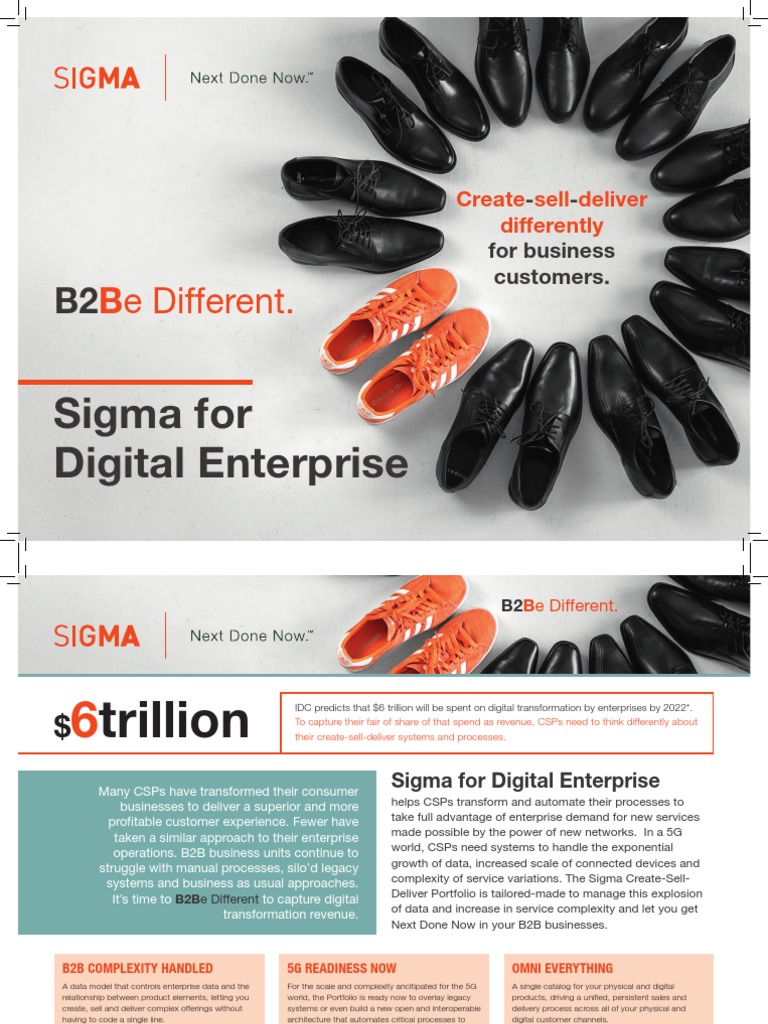 Solution Brief - Digital Enterprise - B2Be Different | PDF | Sales | Information Technology