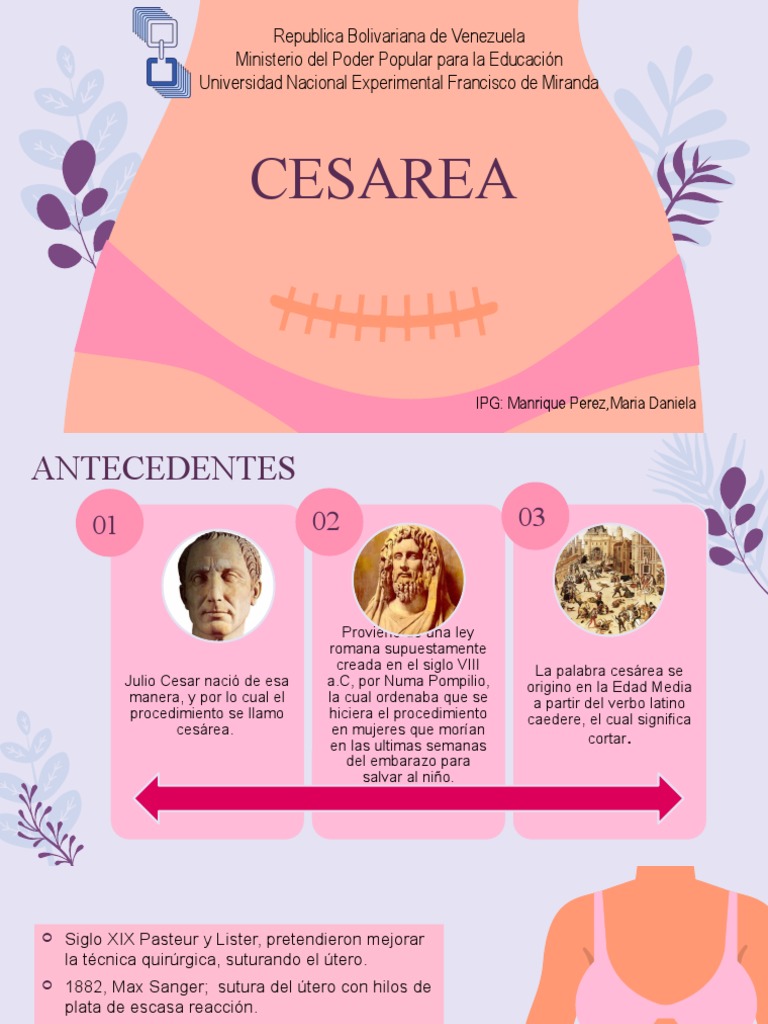 Tipos y Técnicas de Cesárea | PDF | Seccion de cesárea | Parto