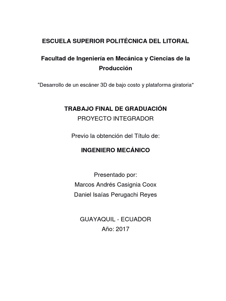 Design and Development of an Affordable 3D Scanner with Rotating ...
