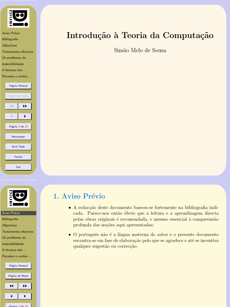 Apresentacao Intro | PDF | Linguagem de programação | Ciência da Computação