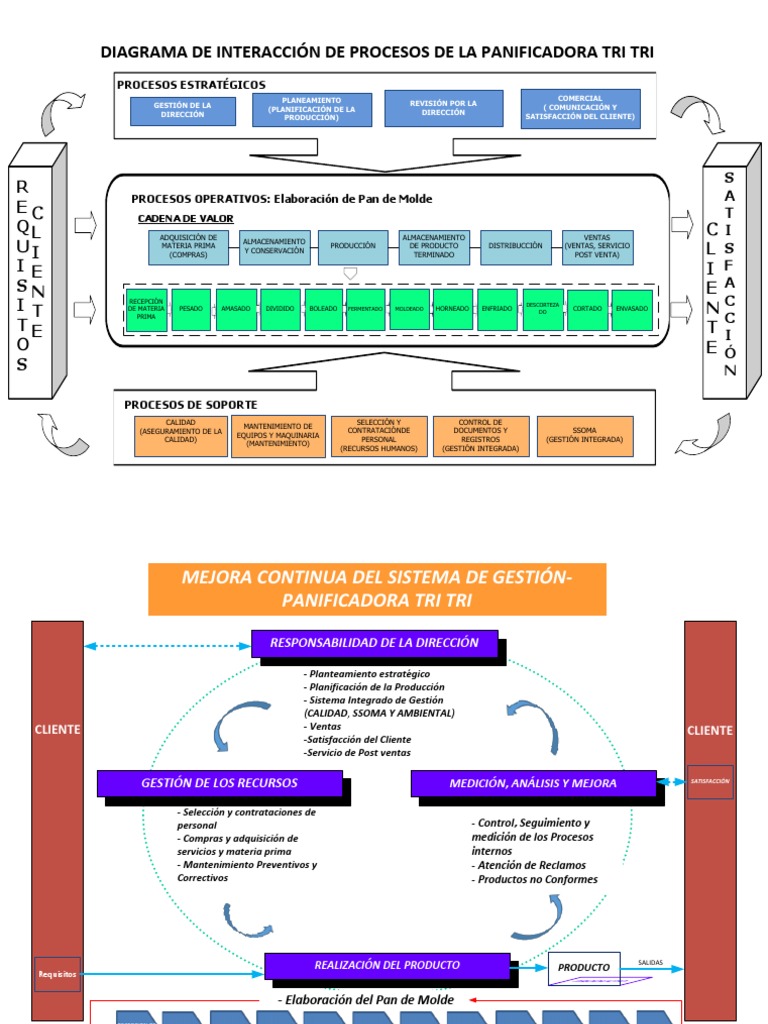 Mapa de Procesos y Organigrama | PDF | Panes | Planificación