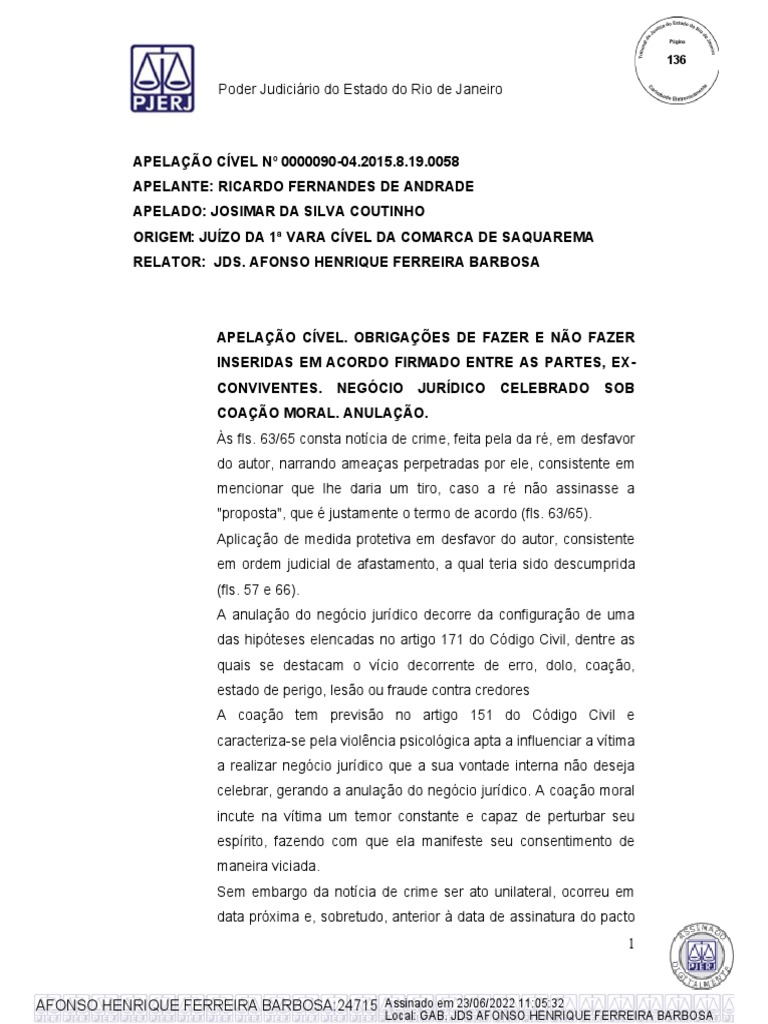 Caso Concreto (Coação) - Natália | PDF