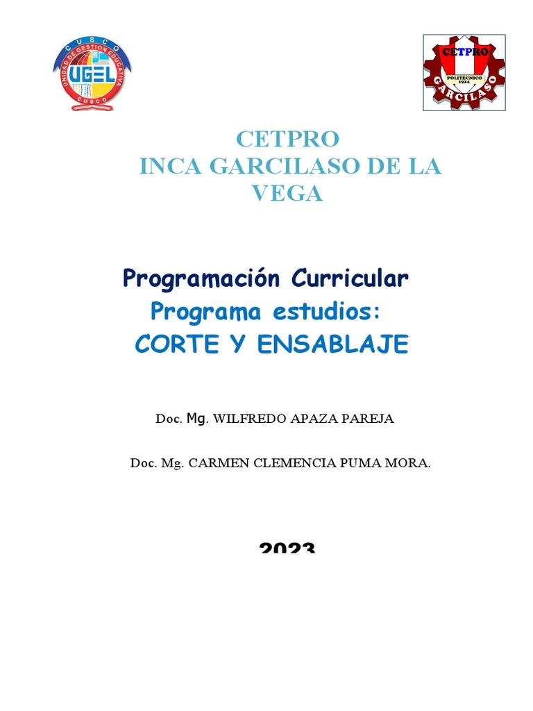 1 Programacion Curricular Modulo I Con Sus Unidades Didacticas 2023 | PDF | Evaluación ...