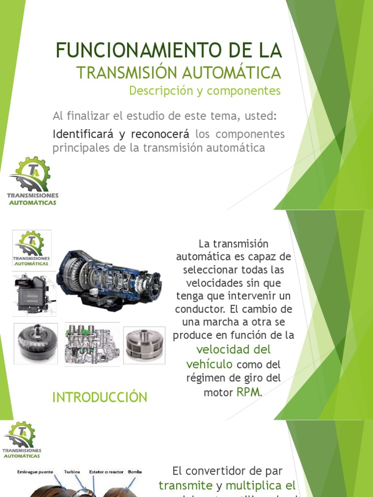 Funcionamiento de La Transmision Automatica | PDF | Transmisión ...