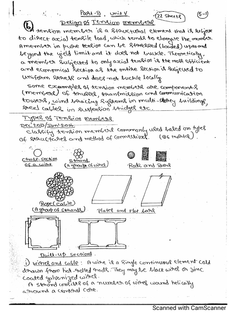 Module 4 - Design of Tension Members | PDF