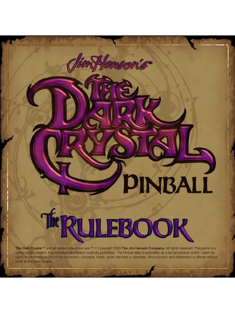 DarkCrystal Pinball Rulebook | PDF