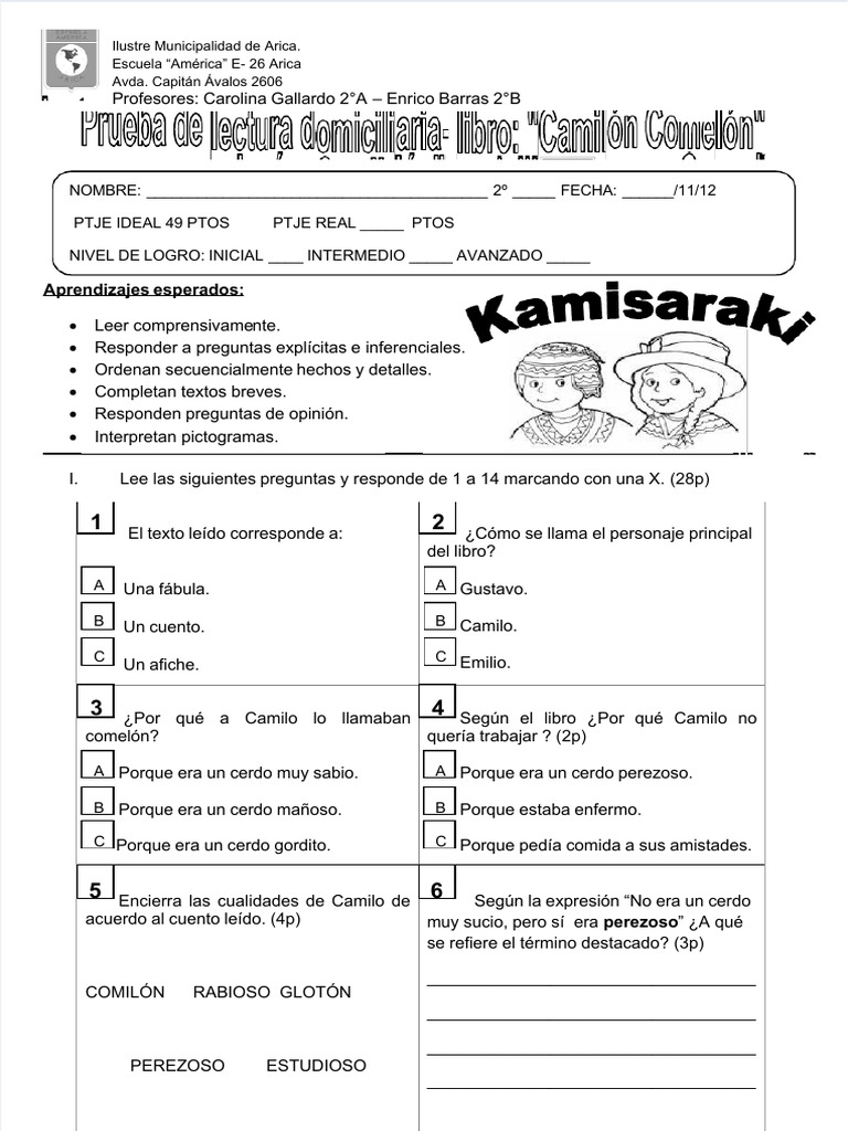 Dokumen - Tips - Camilon Comilon Prueba | PDF