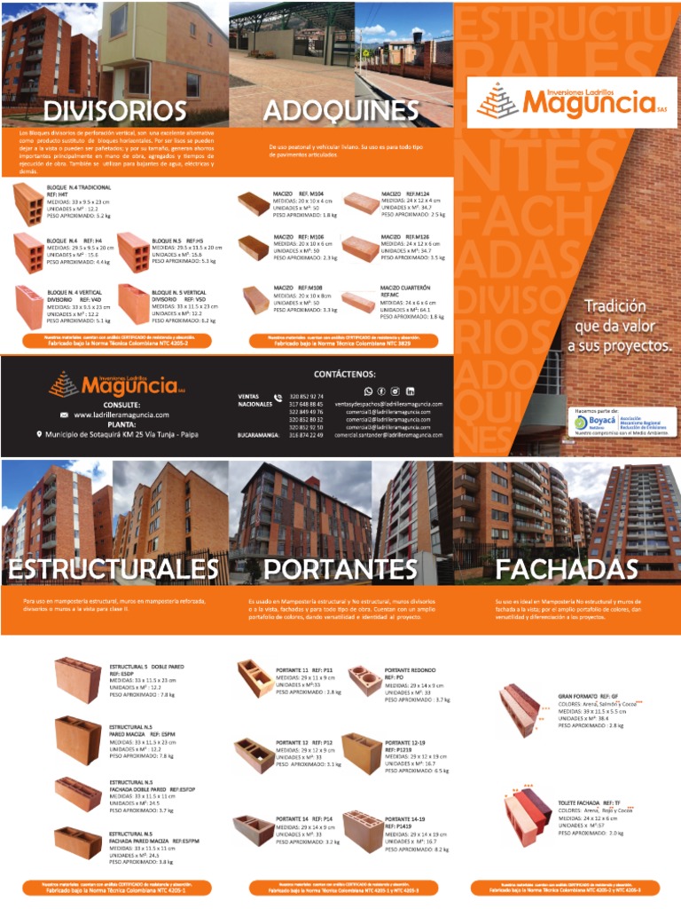 CATALOGO 2022 LADRILLERA MAGUNCIA - Compressed | PDF