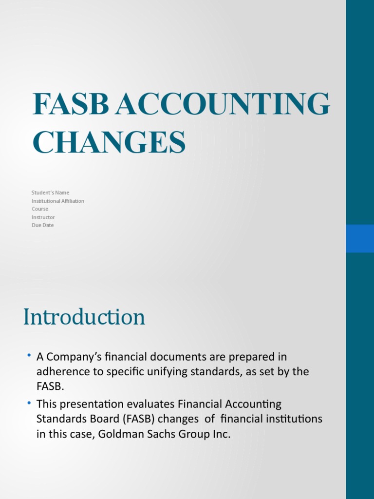 FASB Presentation | PDF | Financial Accounting Standards Board | Financial Statement