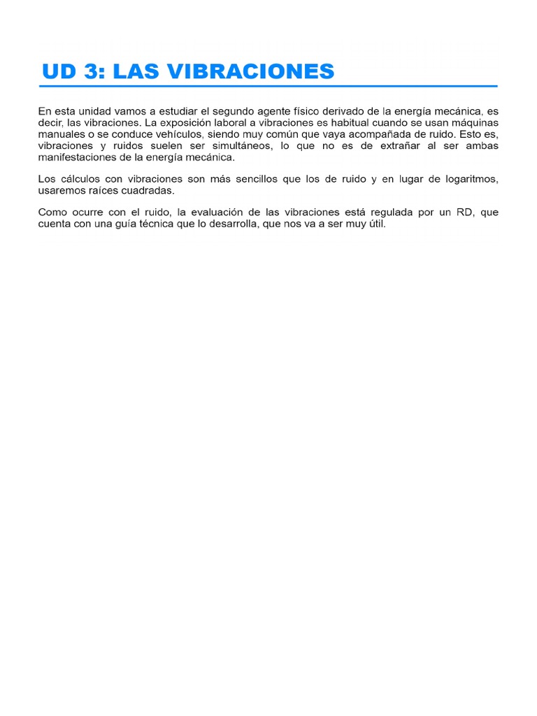 Ud 3 Las Vibraciones | PDF