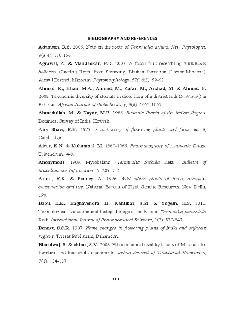 Bibliography | Download Free PDF | Botany | Plants
