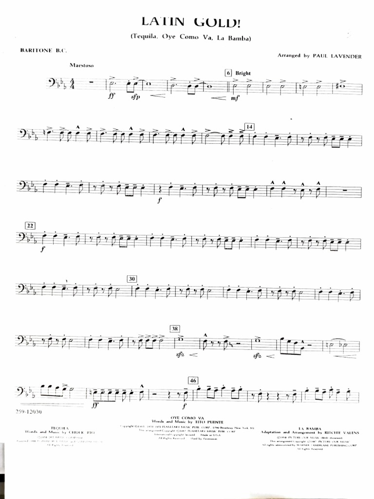 Latin Gold Baritone B.C. | PDF