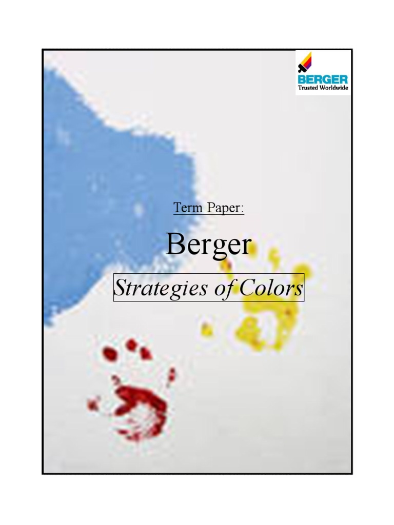 Berger-Strategies of Colors | PDF | Paint | Chemistry